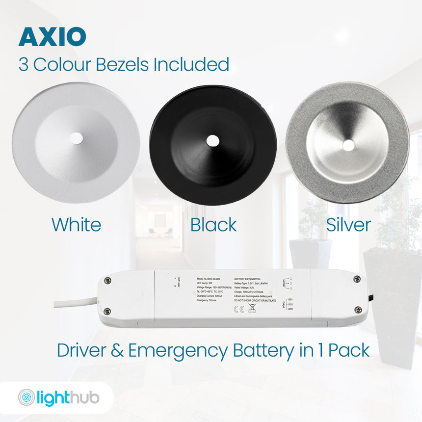 AXIO LED Mini Pin Spot Light Recessed Downlight | 3hr Emergency– LightHub Direct