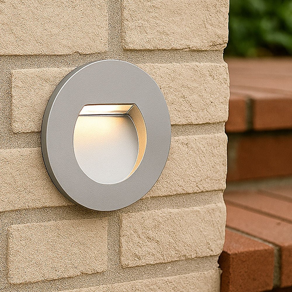 LED Outdoor Round Indirect Wall Brick Light IP65 | 4000K | In Stock ...