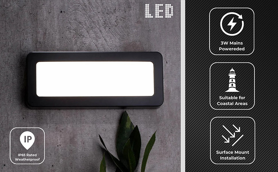 LED Outdoor Wall Brick Light IP65 | 4000K Neutral White | In Stock ...