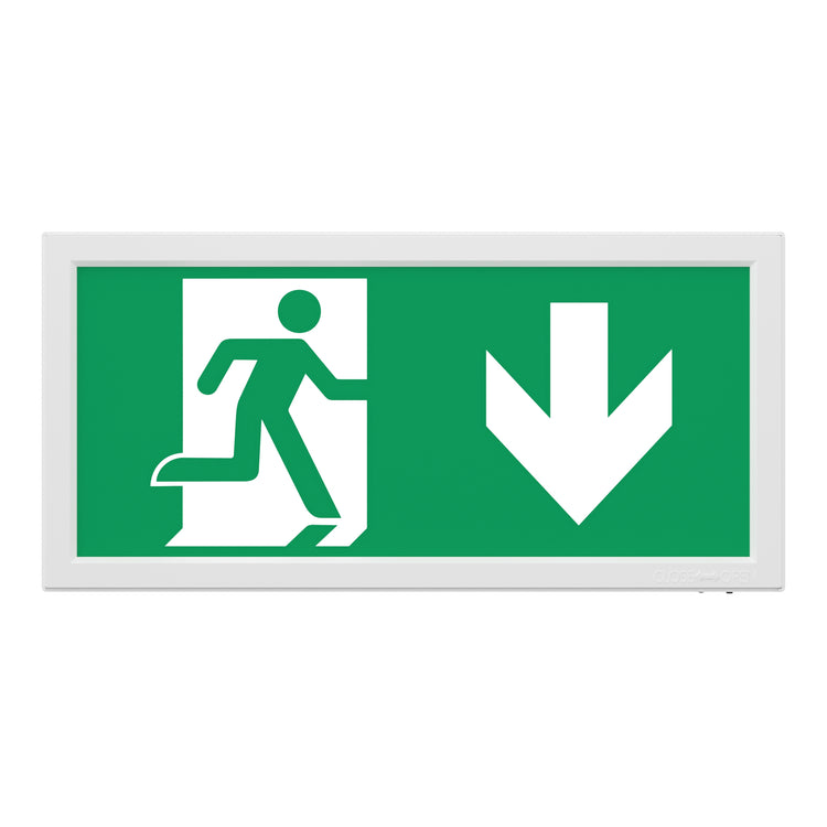 LED Surface Fire Exit Wall Ceiling Running Man Light | 3hr Emergency ...