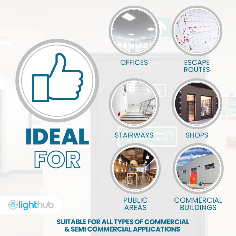 LED Emergency Fire Exit Sign – Recessed Suspended Ceiling Fitting | 3hr ...