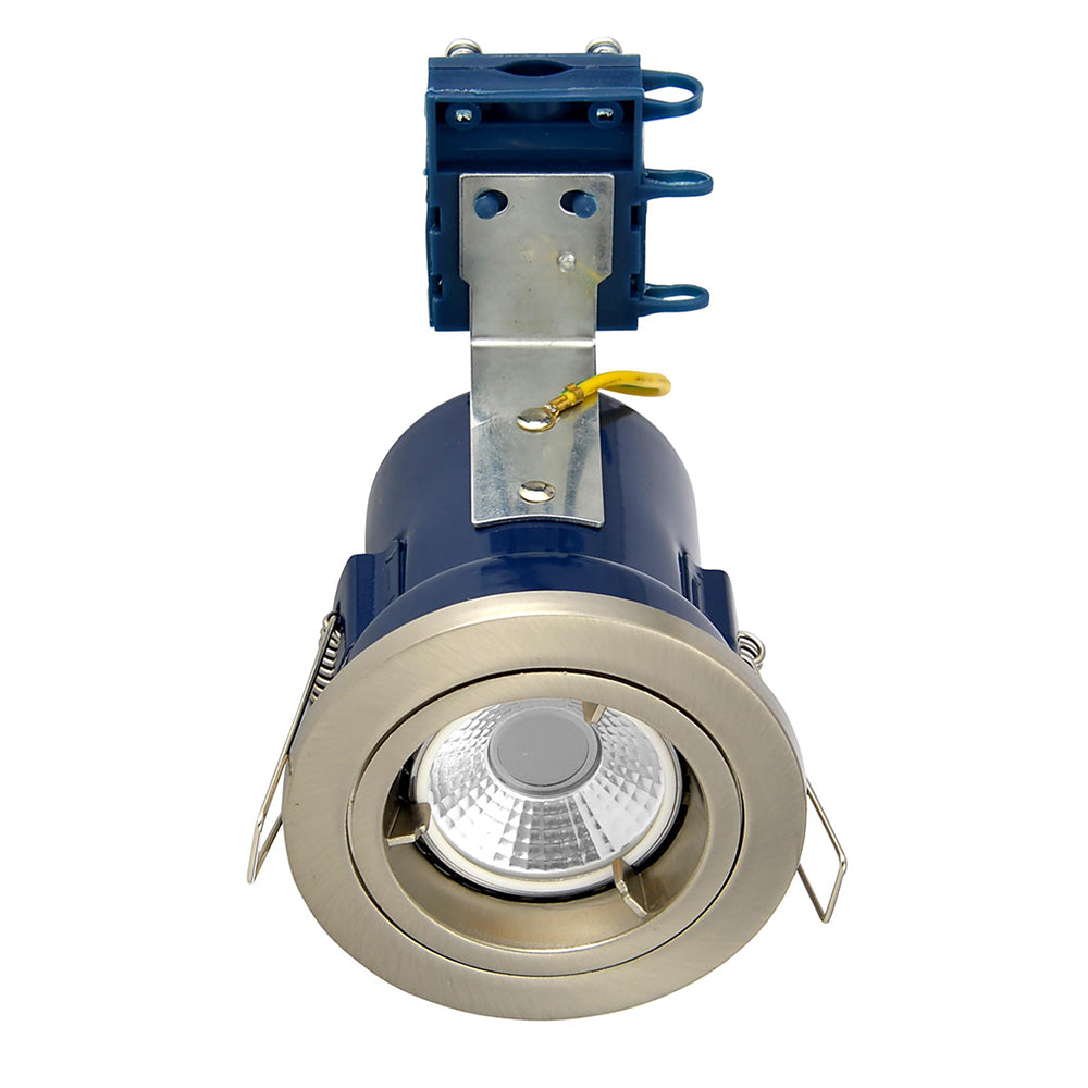 Buy LED CCT Brushed Chrome Fire Rated Fixed GU10 Downlights | In Stock ...