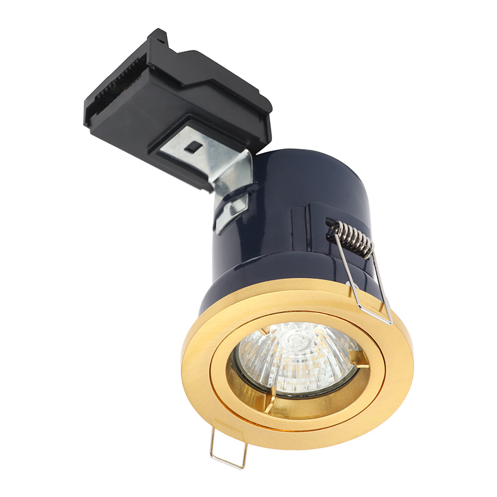 Buy LED CCT Brass Fire Rated Fixed GU10 Downlights | In Stock Now ...