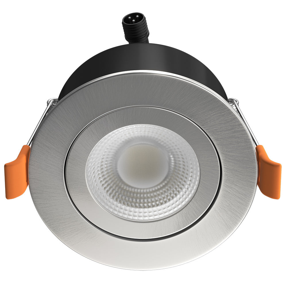Buy IP65 Tilt LED Fire Rated CCT Dimmable Chrome Downlight | In Stock ...