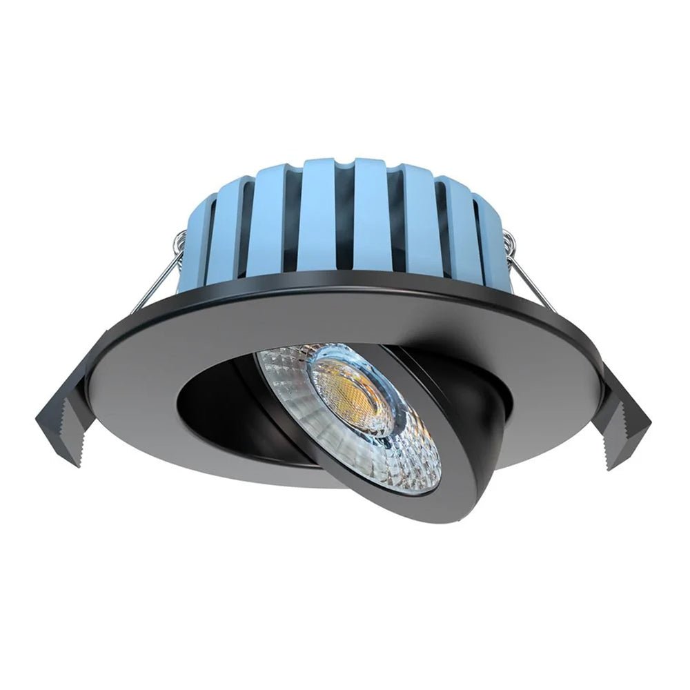 LED Tilt Adjustable Fire Dimmable Downlight CCT Black | In Stock ...