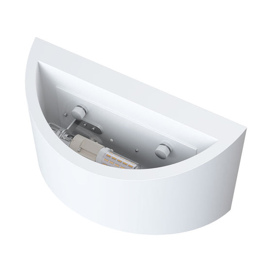 ALPHA XL G9 Up Down Curved Plaster Uplighter | Up Down Light Effect ...