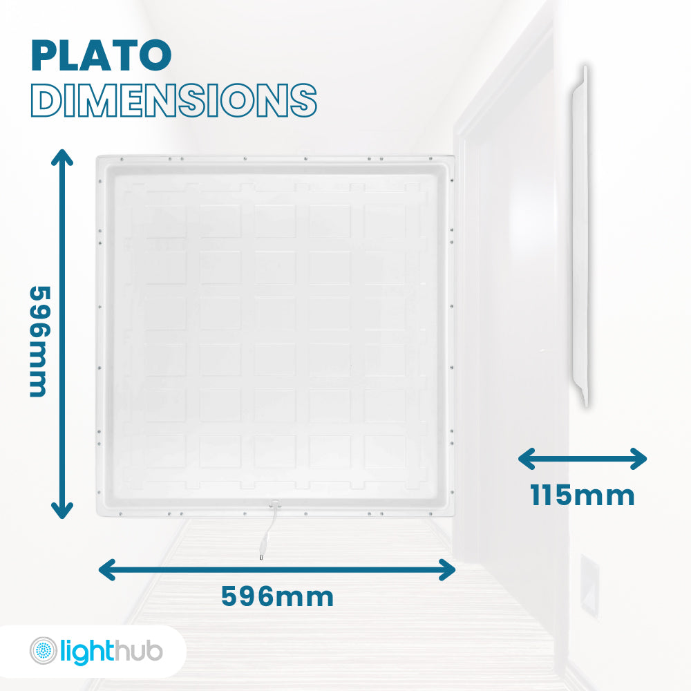 36W 600x600mm LED Light Panel UGR>19 White | In Stock | Fast Dispatch ...