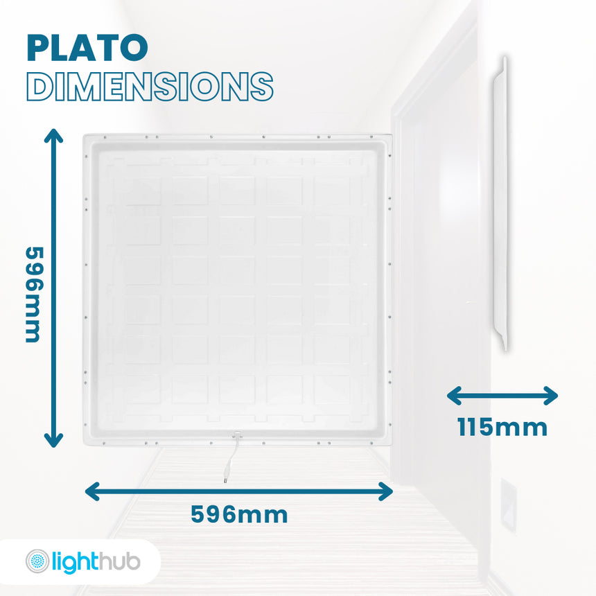 36W 600x600mm LED Light Panel UGR>19 White | In Stock | Fast Dispatch ...