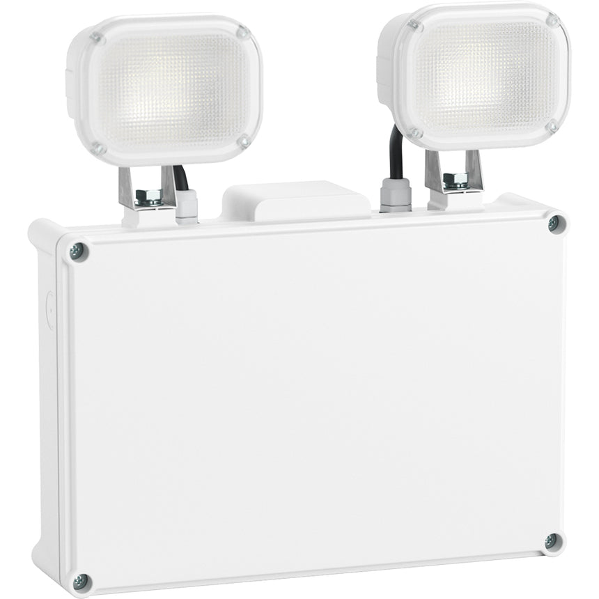 IP65 LED Self Test Twin Spot Non Maintained Wall Light | 3hr Emergency ...