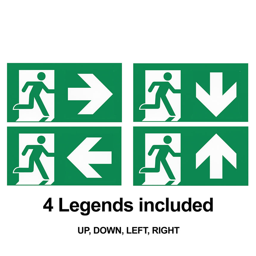 EDGE Fire Exit Box Slim Over Door LED Sign Light | 3hr Emergency ...