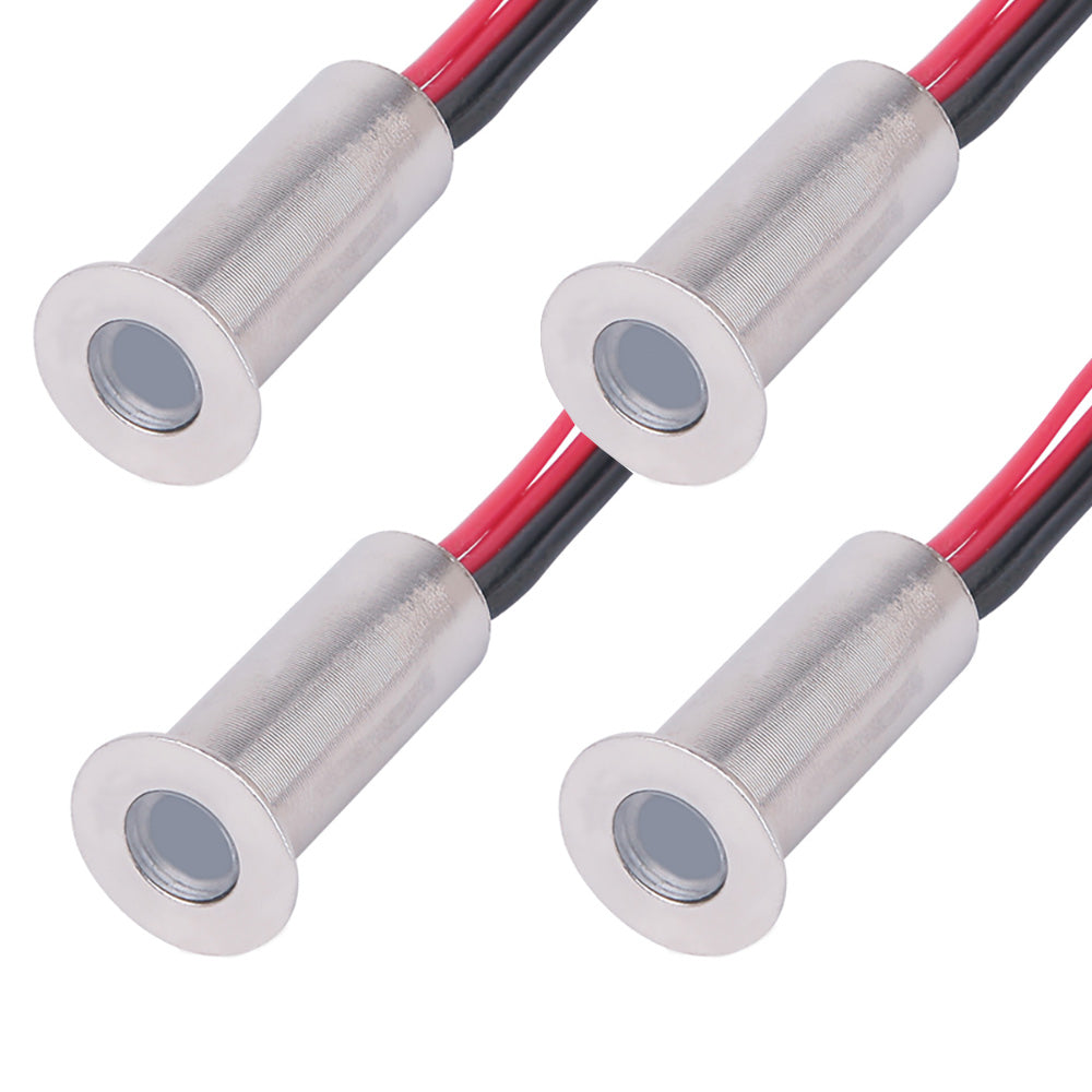 Microdisc 15mm LED Kitchen Plinth 4 Light Kit 3000K | Brushed Nickel ...