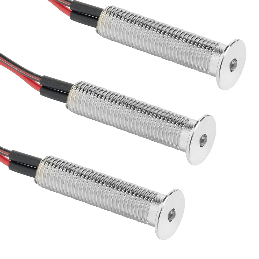 Microdot 10mm LED Kitchen Plinth 3 Light Kit 6000K | Brushed Nickel ...