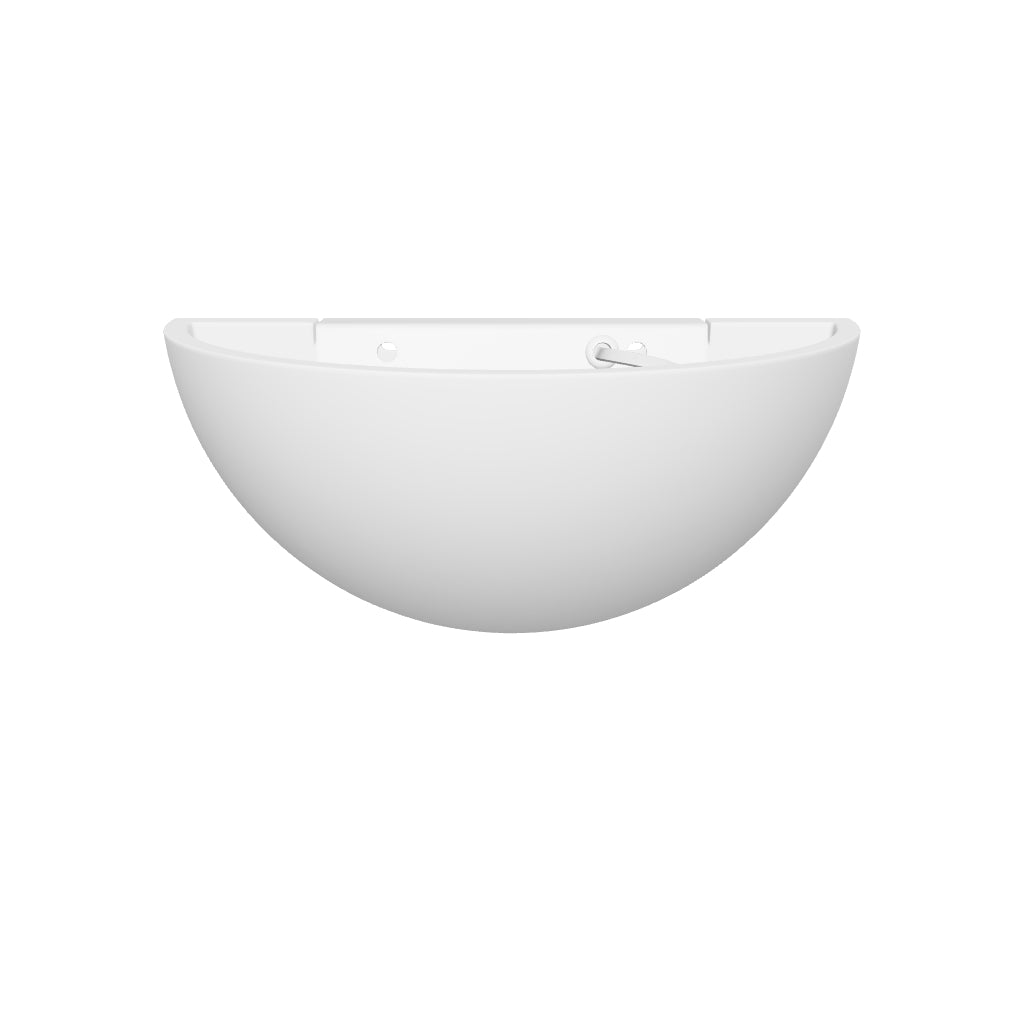 POPLAR LED Half Moon Paintable Plaster Uplighter | 2700K Warm White ...