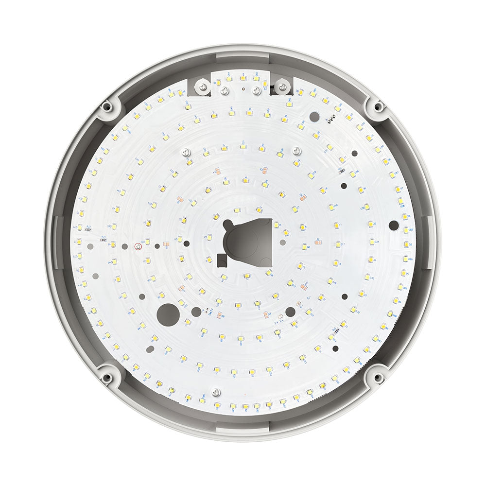 BALHAM Bulkhead Light Fitting | LED 18W CCT Tri-Colour IP65 Black ...