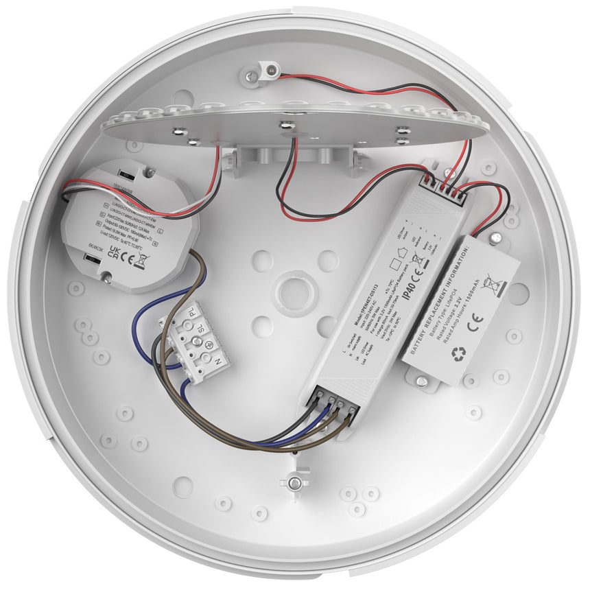 Acton LED Multi Wattage Tri-Colour Bulkhead Light Fitting | Emergency ...