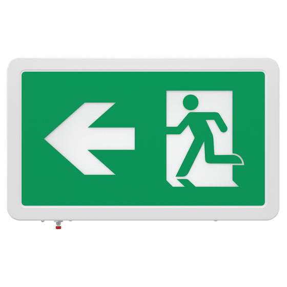 Over Door LED Illuminated Maintained Fire Exit Box | 3hr Emergency ...