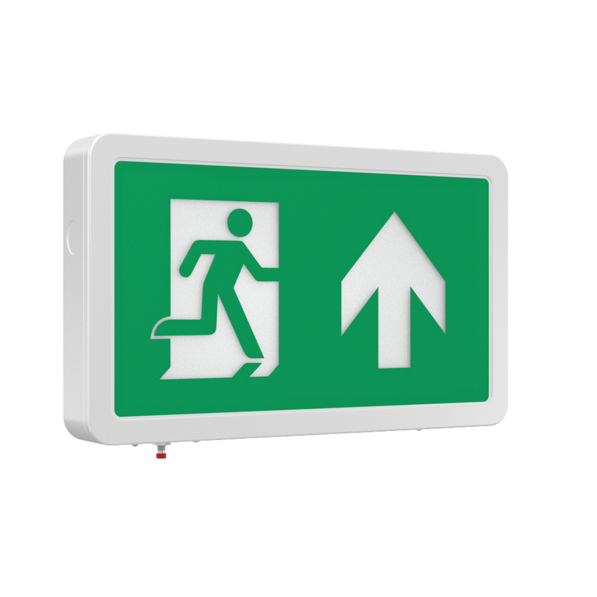 Over Door LED Illuminated Maintained Fire Exit Box | 3hr Emergency ...