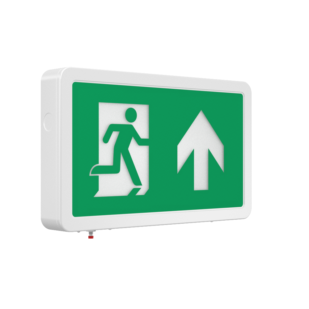 Over Door LED Illuminated Maintained Fire Exit Box | 3hr Emergency ...