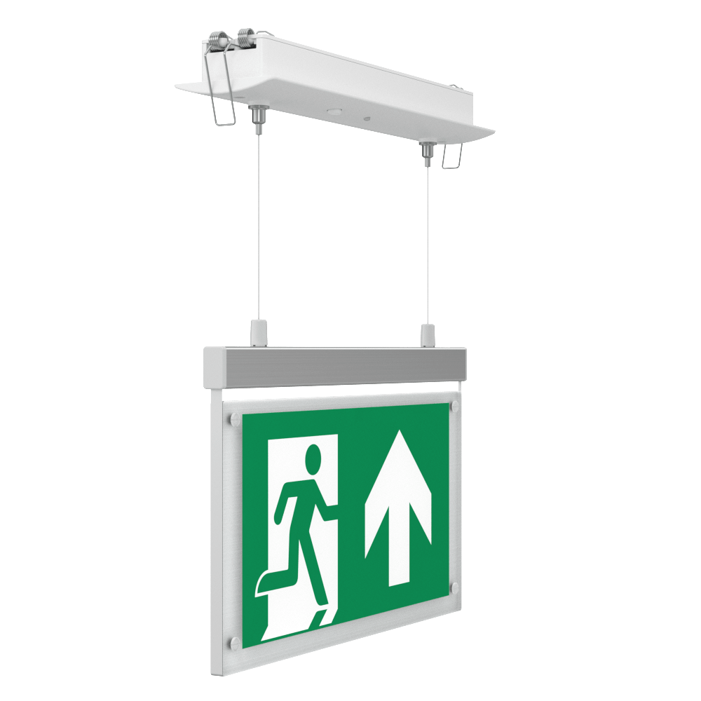 LED Suspended Fire Exit Wall Ceiling Running Man Light | 3hr Emergency ...
