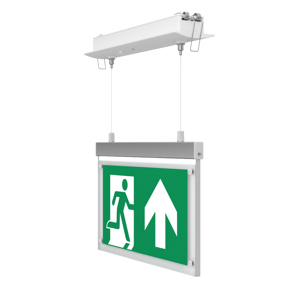 LED Suspended Fire Exit Wall Ceiling Running Man Light | 3hr Emergency ...