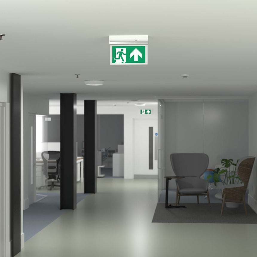 LED Surface Fire Exit Wall Ceiling Running Man Light | 3hr Emergency ...