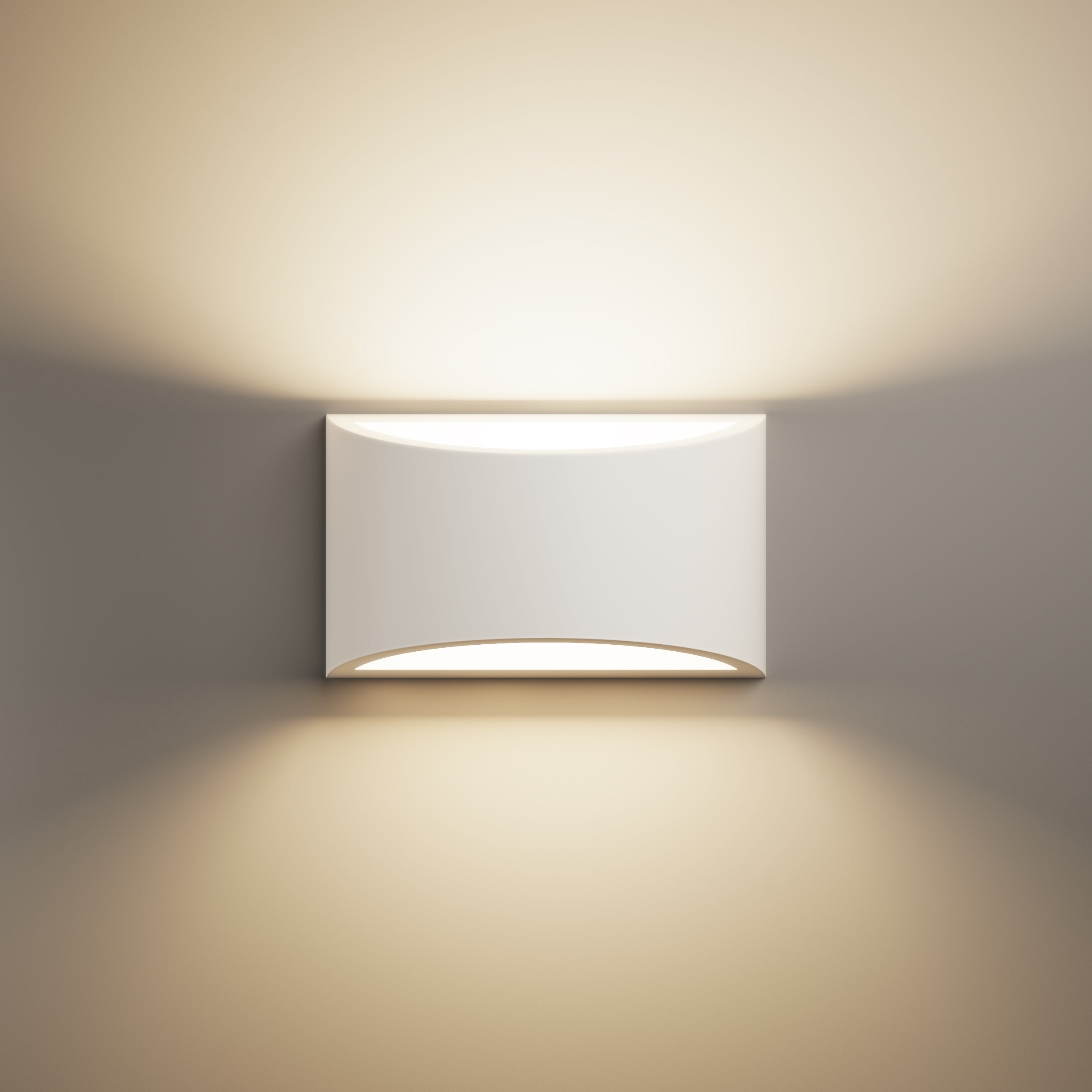 ALPHA G9 Up Down Curved Plaster Uplighter | Up Down Light Effect ...