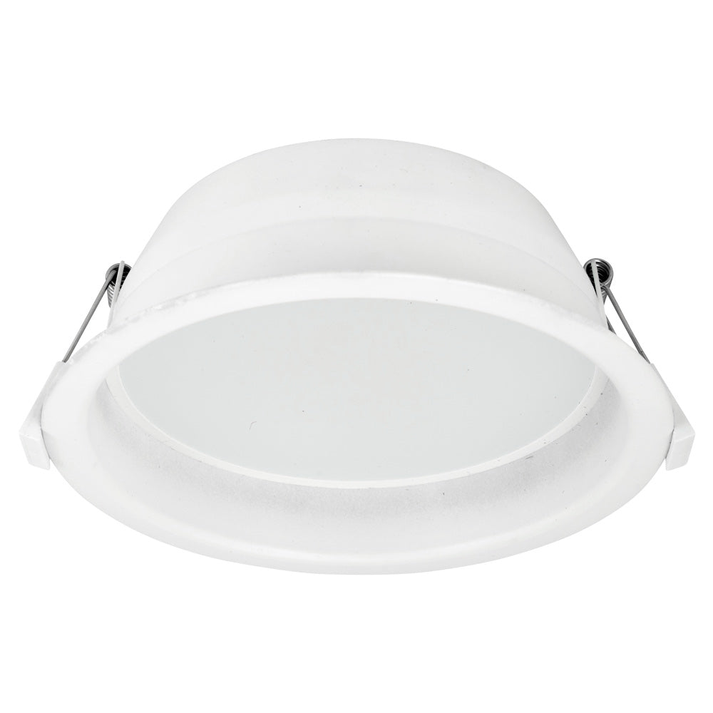 LED Tri-Colour Recessed Round Dimmable Commercial Downlight White ...